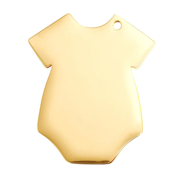 10pcs 35x30mm High Polished Stainless Steel Clothes Charms Blanks ...